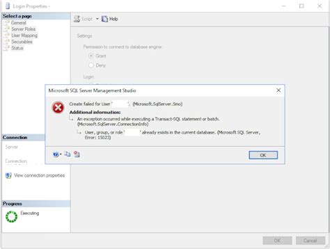 GIRL ENGINEER SQL Server 2016 User Group Or Role DBNAME Already Exists In The Current