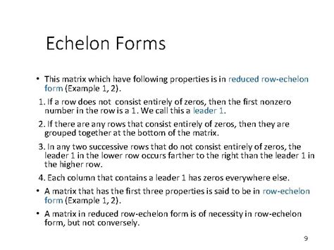 lecture 2 elementary row operations gaussian elimination method