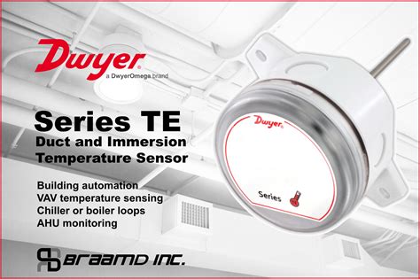 Series Te Duct And Immersion Building Automation Temperature Sensor Main Braamd Store