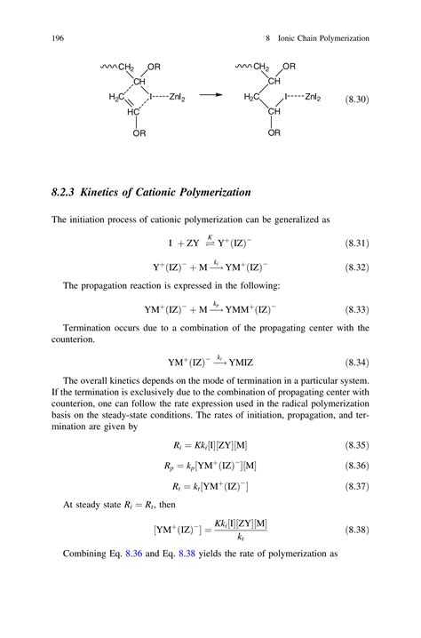 Chapter 8 Ionic Chain Polymerization Pdf Chemistry Science