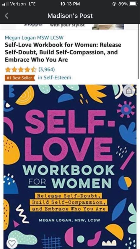 Self Love Workbook Self Compassion Workbook Self Love
