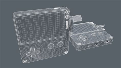 playdate handheld game system 3d turbosquid 2121494