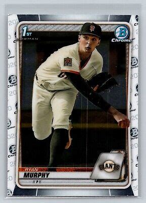 2020 Bowman Draft Chrome 1st Prospects Bd 166 Ryan Murphy Ebay