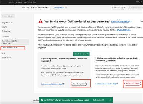 Steps To Migrate Credentials From Jwt To Oauth Server To Server Adobe Audience Manager