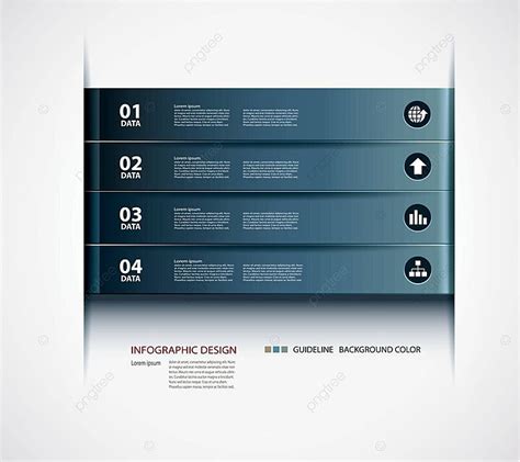 Template Design With Numbered Lines For Business Process Steps Vector Graphic Icons Button