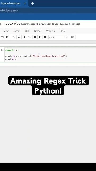 regex pipe search trick in python shorts python programming coding