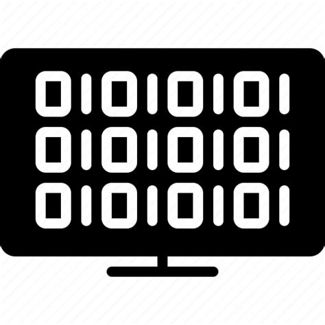 Dos Binary Code Coding Computer Language Programming Icon