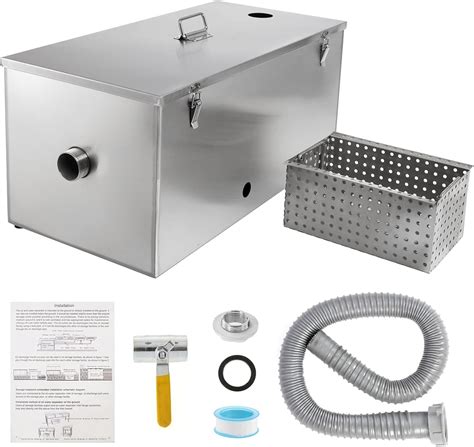 Powlab 25lbs Top Inlet Commercial Grease Trap Under Sink