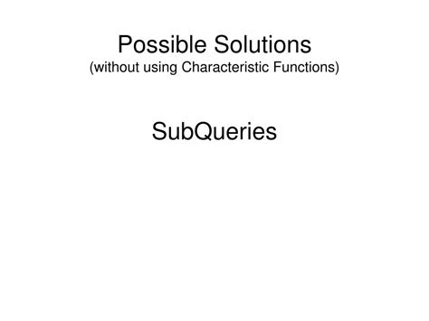 Ppt Characteristic Functions Powerpoint Presentation Free Download Id 5573395