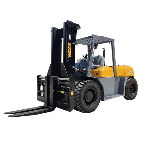 중국 맞춤형 Socma 프론트 지게차 10톤 헤비 듀티 디젤 지게차 제조 업체 및 공장 Socma