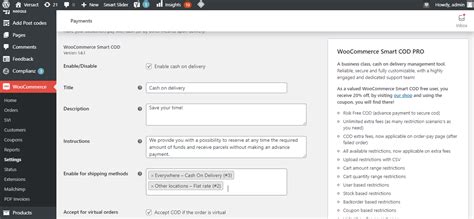 How To Add Cash On Delivery In Wordpress