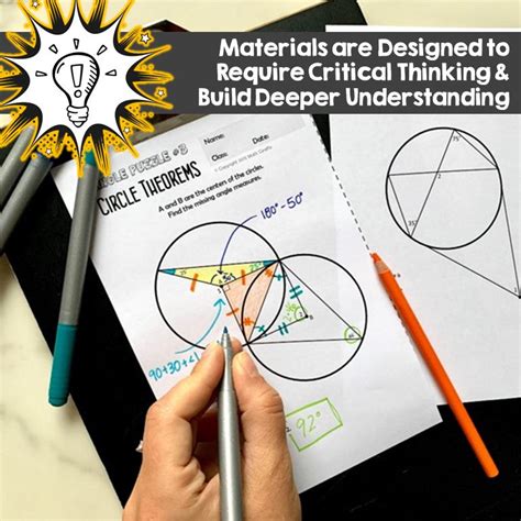 Circle Theorems Bundle Activities Proofs Puzzles And More For Circle
