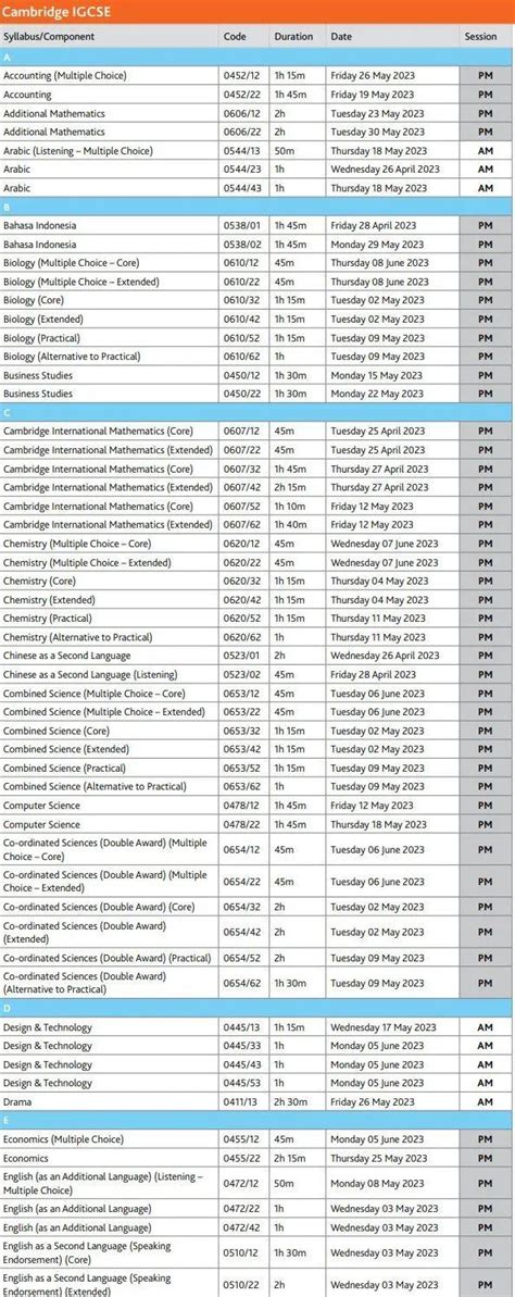 官宣：caie爱德思aqa 三大考试局iga Level夏季大考考试时间表来了！ 知乎