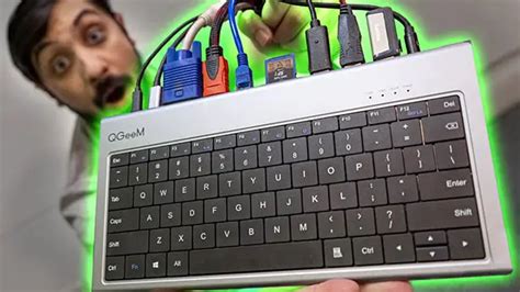 Qgeem Aluminum Alloy Keyboard With Built In Docking Station Adapter Tuvie Design