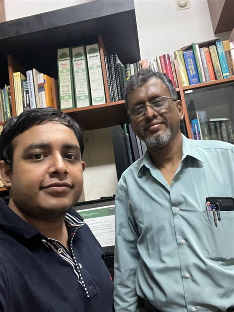 Sudipta Chakraborty On Linkedin Met My Bachelors Thesis Supervisor