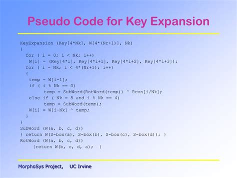 ppt mapping the aes algorithm to morphosys architecture powerpoint