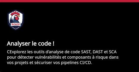 Analyser Le Code Devsecops