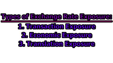 Exchange Rate Exposure Types Of Exchange Rate Exposure Library Information Management