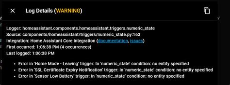 Warning Numericstate Condition No Entity Specified Configuration