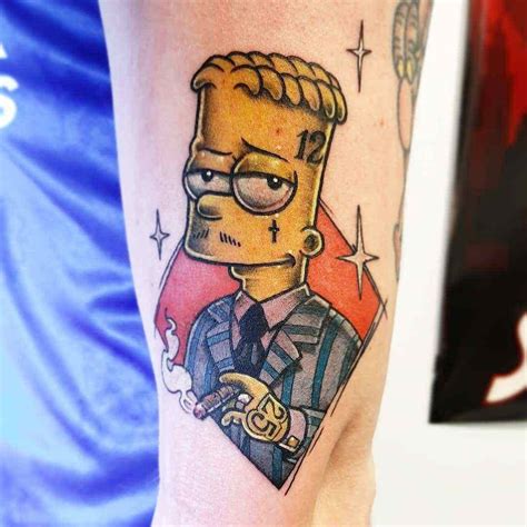 135 Der Besten Simpson Tattoos Simpsons Tattoo Ärmeltätowierungen