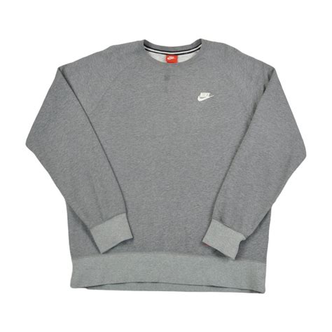 Vintage Nike Crew Neck Sweatshirt Grey Medium Etsy