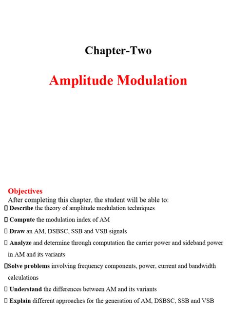 Modulation By Prof Tkj Pdf Detector Radio Frequency Modulation