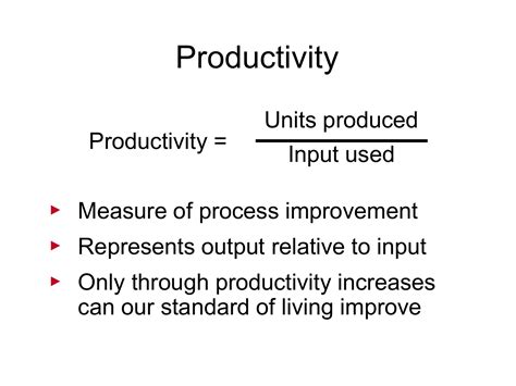 Productivity