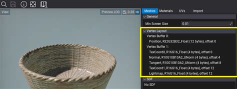 Vertex Layout Debugger Flax Engine
