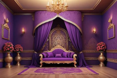 Generate Empty Background Indian Wedding Room Theme Premium Ai Generated Image