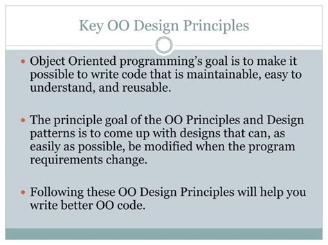 Oo Design Principles Ppt