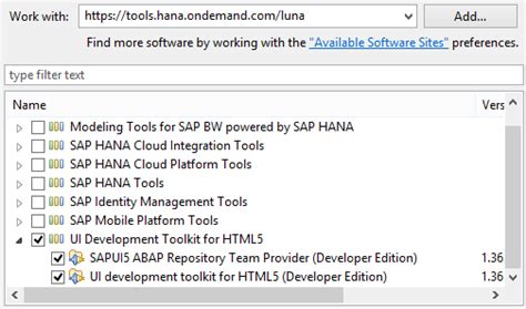 how to install sapui5 tools in eclipse ide sap abap sapui5 sap hana sap fiori odata netweaver