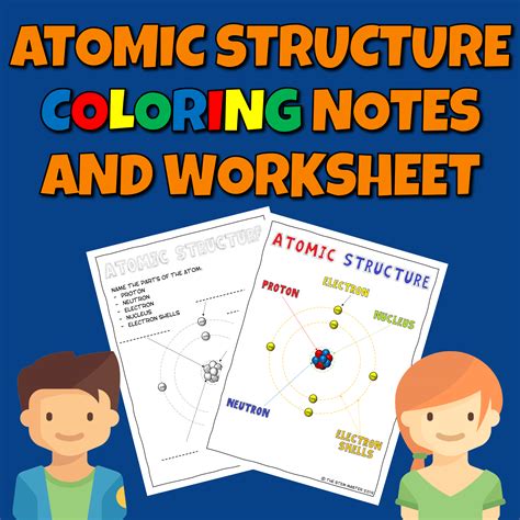 Atomic Structure Coloring Notes And Worksheet Made By Teachers