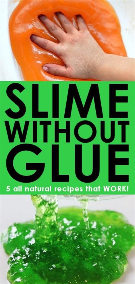 Ways To Make Slime Without Glue All Natural Non Toxic