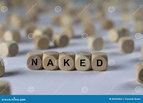 Naked Cube With Letters Sign With Wooden Cubes Stock Photo Image Of Simple Unvarnished