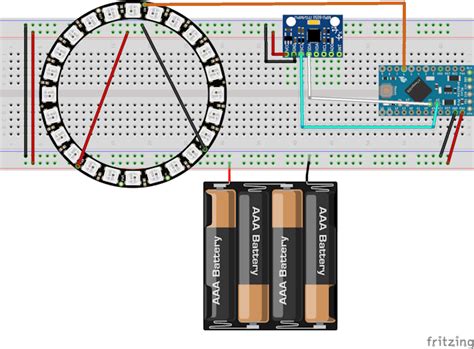Gyroscope Fun With Neopixel Ring Arduino Project Hub