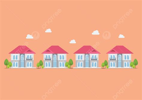 Housing Development Flat Design Icon Real Isolate Business Vector Real