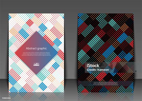 플라이어 템플릿 추상적인 배경입니다 추상 정사각형 픽셀 모자이크 배경입니다 Eps10 벡터 일러스트 레이 션 0명에 대한 스톡 벡터 아트 및 기타 이미지 Istock