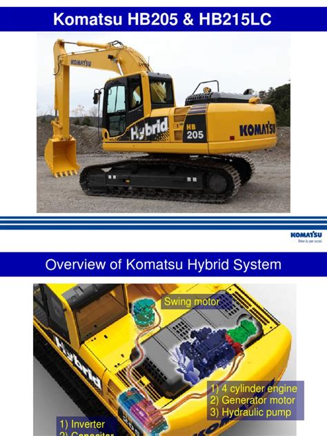 Komatsu Hb205 Hybrid Excavator Overview Pdf Hybrid Vehicle Engines