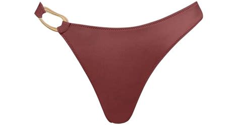 Tropic Of C Bas De Bikini Ona À Détails Danneaux In Purple Lyst Canada