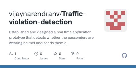 Github Vijaynarendranv Traffic Violation Detection Established And Designed A Real Time