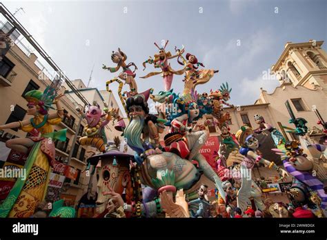 Detail Of Some Ninots From Fallas A Celebration In March In The City