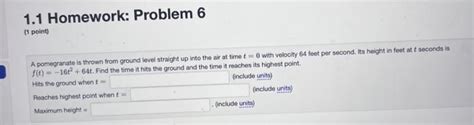 Solved 11 Homework Problem 5 1 Point If Fxx25 Find