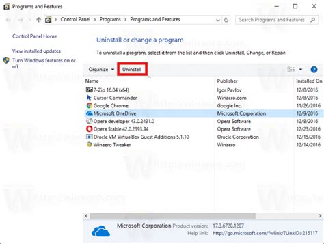 An Official Way To Uninstall OneDrive In Windows