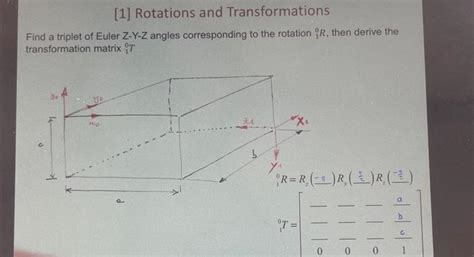 Rotations And Transformations Find A Triplet Of Euler Chegg