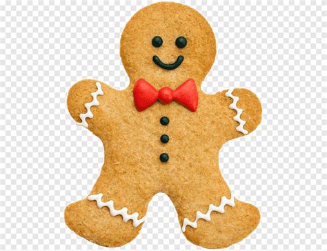 진저 브레드 남자 비스킷 크리스마스 쿠키 비스킷 음식 레시피 Png Pngegg
