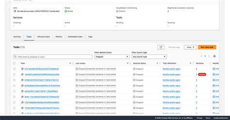 A Task Criada Como No Exemplo Da Aula Não Roda Amazon Ecs Gerencie Docker Na Nuvem Da Aws