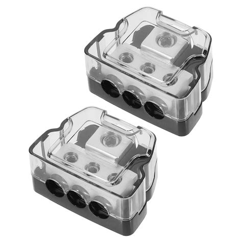 Worgeous 2pcs Distribution Block Vehicle Audio 3 Out Distribution Block