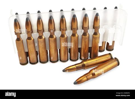 Packing Ammunition For The Automatic Weapons And Two Cartridges Lie