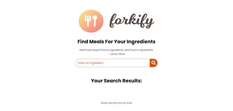 Github Kumar Ankit543forkify