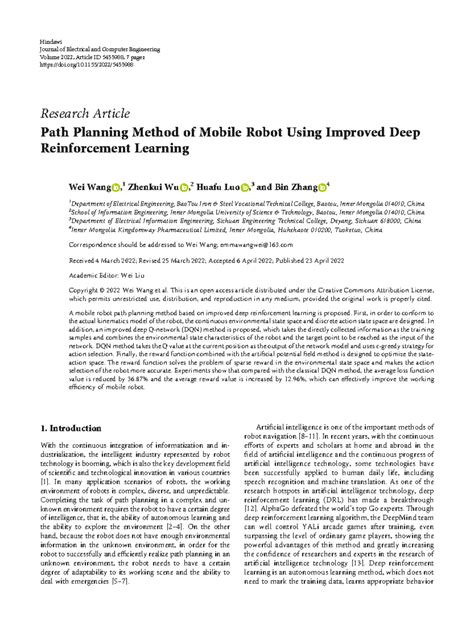 Path Planning Method Of Mobile Robot Using Improve Is Is An Open Access Article Distributed